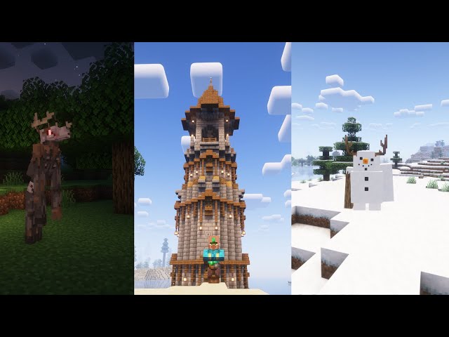 Frozen zombie castle Minecraft Mod
