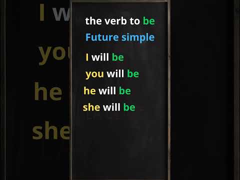 THE VERB TO BE - FUTURE SIMPLE