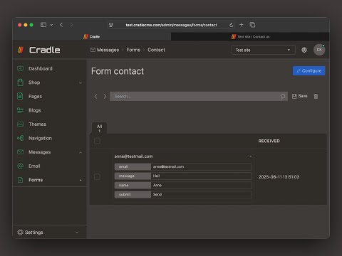 Form posts in admin