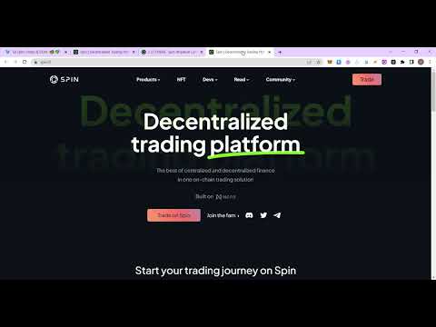Spin Finance - decentralized trading platform on NEAR