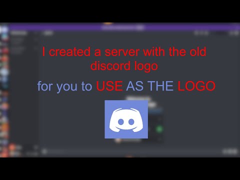 I created a server with the old discord logo