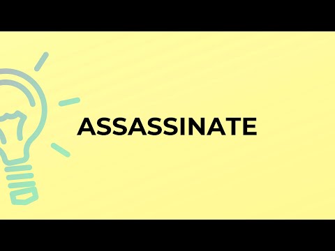 What is the meaning of the word ASSASSINATE?