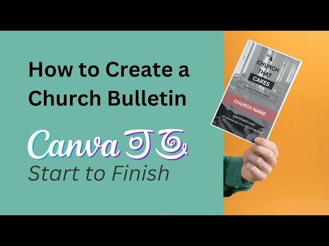 Design a Church Bulletin Using Canva - Step by Step