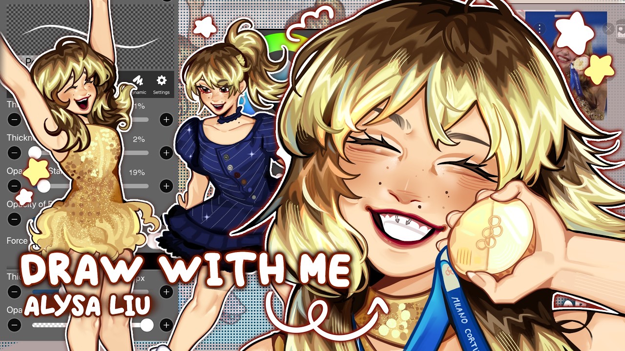 Draw w/ me 🥇 Alysa Liu | IbisPaint | iPad ASMR