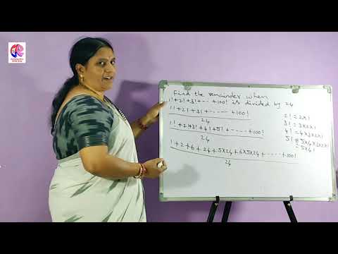 What is the remainder when 1! +2!+3!+........+100! divided by 24