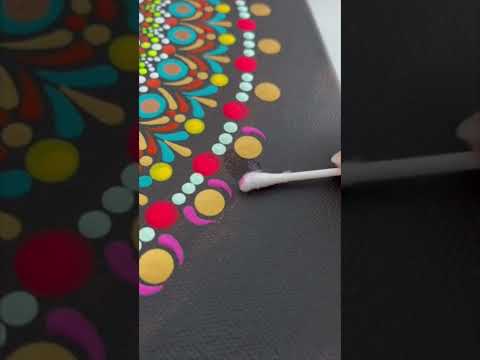 Rectifying my Dot Mandala Painting mistakes ☺️ #youtubeshorts #dotmandalapainting #shorts