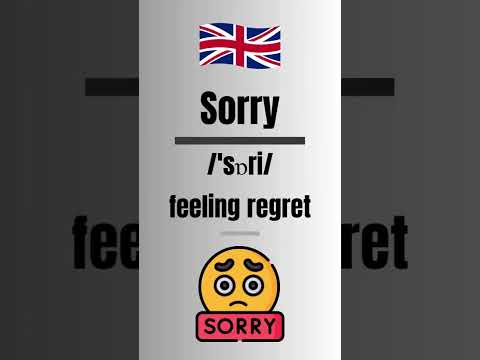 How to Pronounce Sorry in English- British Accent #britishpronounciation #learnenglish