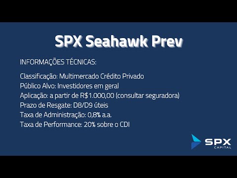SPX Seahawk Prev com Albano Franco, Sócio e Gestor de Crédito