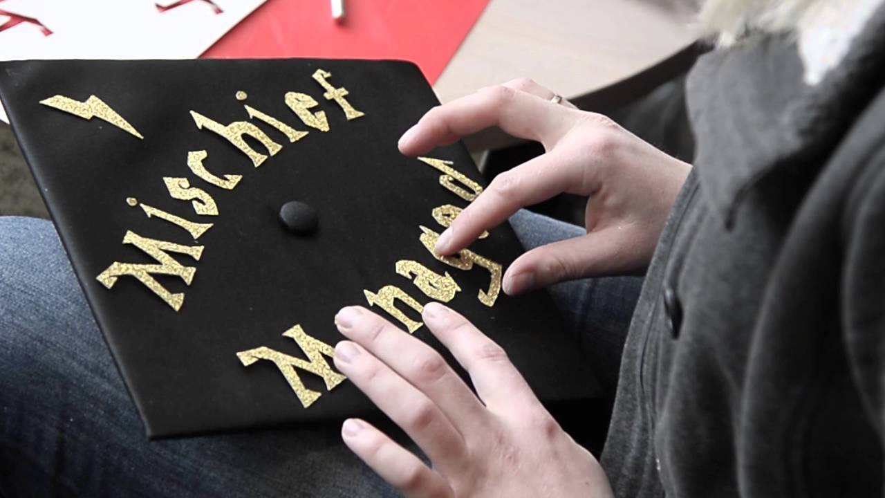 Graduation Cap Decorating at UW Oshkosh