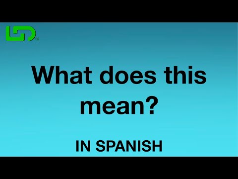 Learn Spanish Daily: How To Say (What does this mean?) In Spanish - Quick and Easy!