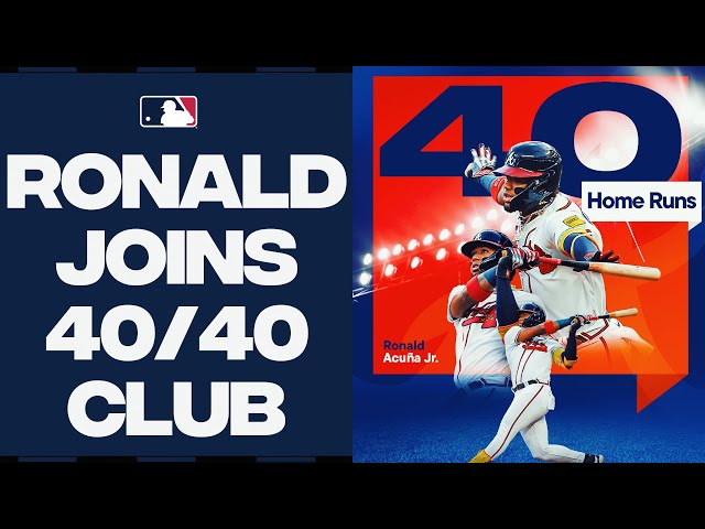 Ronad Acuña Jr. se integra al exclusivo club 40-40
