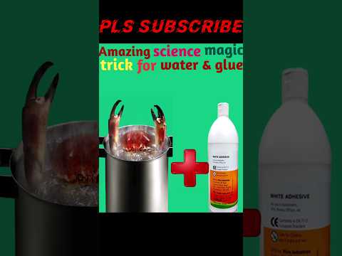 Amazing science trick for hot water & glue #shorts #youtubeshorts #viralshort #trendingshorts