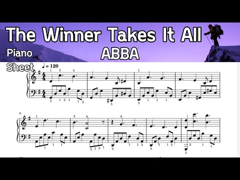 The Winner Takes It All/ Piano Sheet Music / ABBA / by Sangheart. Play