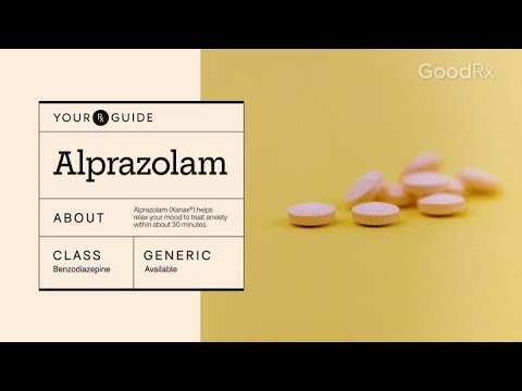 Alprazolam (Xanax): How It Works, How to Take It, and Side Effects | GoodRx