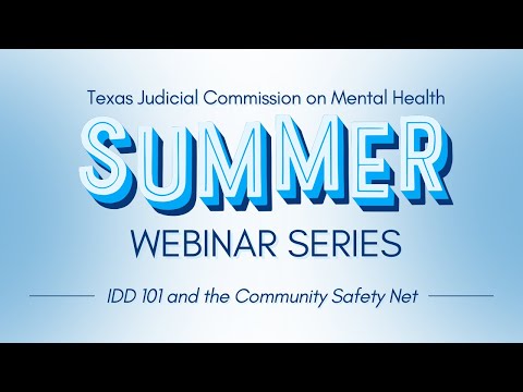 Summer Webinar Series: IDD 101 and the Community Safety Net