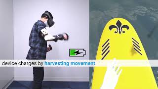 Prolonging VR Haptic Experiences by Harvesting Kinetic Energy from the User - UIST '22