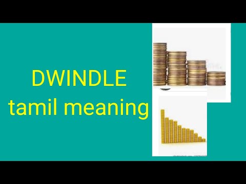 DWINDLE tamil meaning/sasikumar