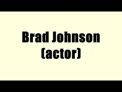 Brad Johnson (actor)