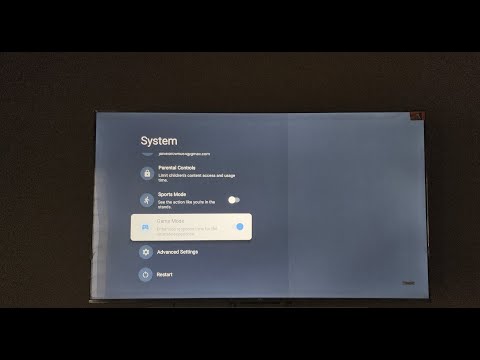 TCL TV Gaming Mode