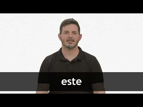 Traducción en inglés de “ESTE” | Collins Diccionario español-inglés