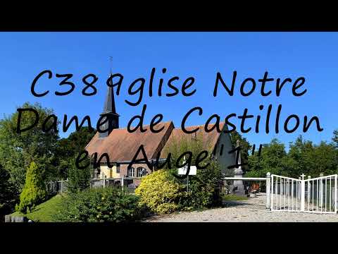 How to pronounce C389glise Notre Dame de Castillon en Auge"1" in French?