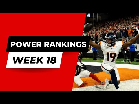 Week 18 NFL Power Rankings (2024)