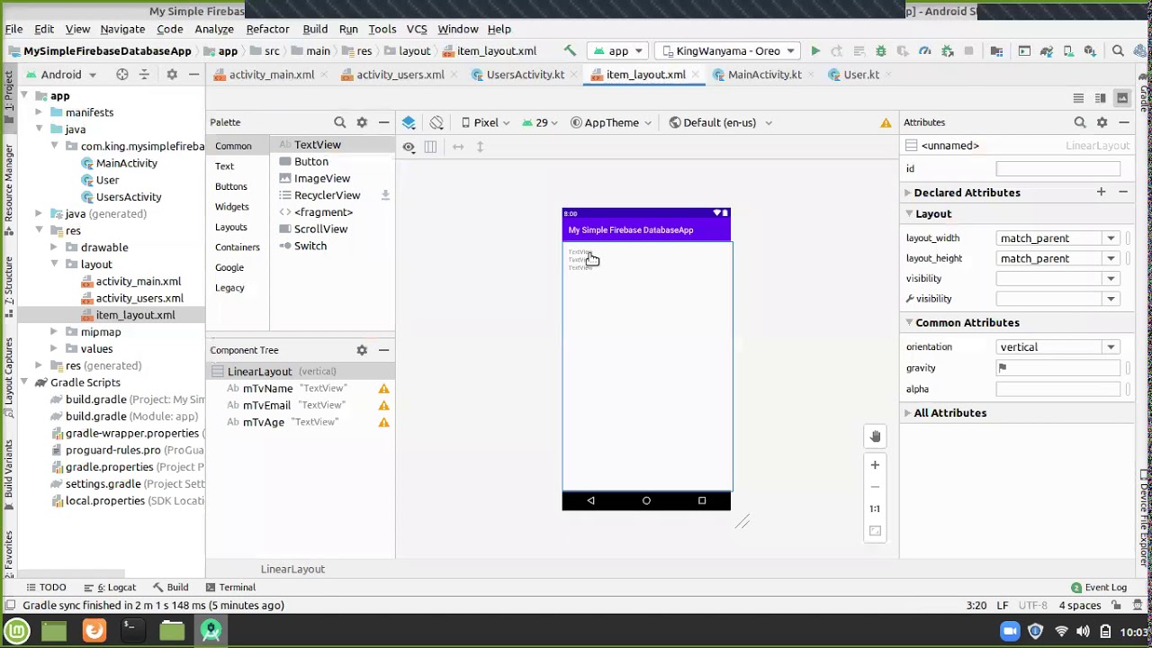 Understanding firebase database in Android PART C (Retrieving Data)