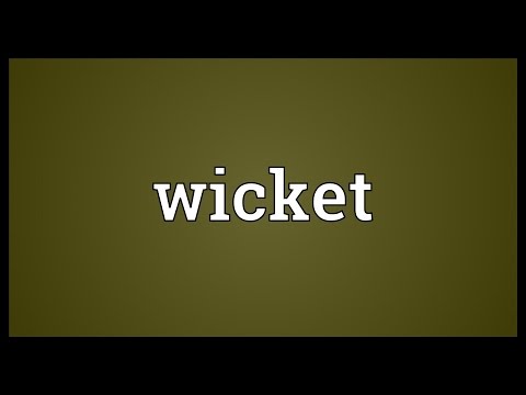 Wicket Meaning
