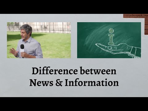 Difference Between News and Information | Information Not News? Know What You're Reading!