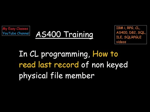In CL programming, How to read last record of non keyed physical file member