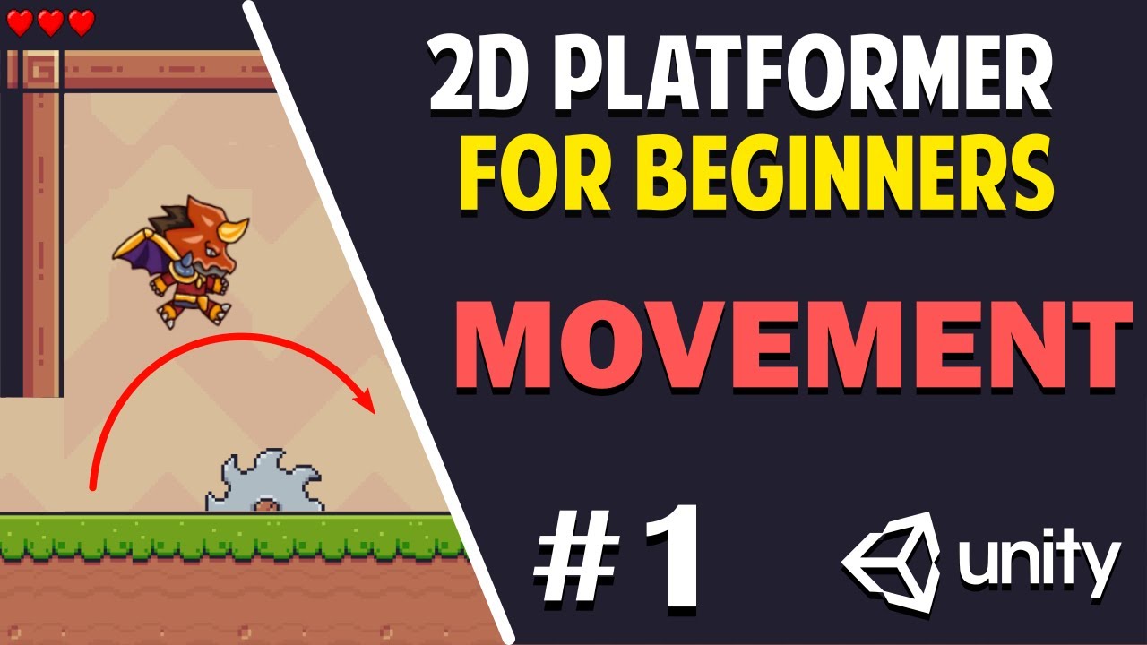 Unity 2D Platformer for Complete Beginners - #1 PLAYER MOVEMENT