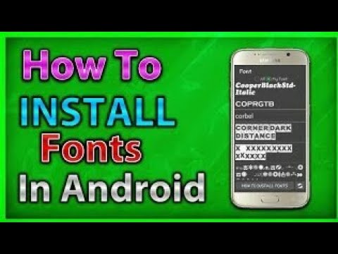 how to install font for any Android device .ttf font