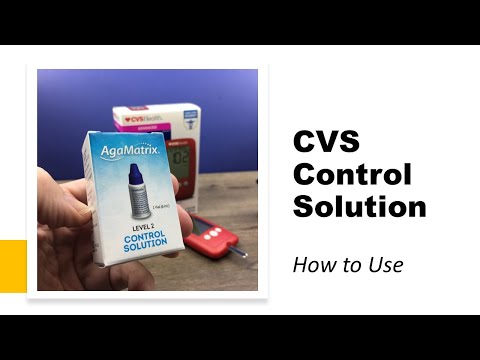 CVS glucose Meter Control Solution | How to use