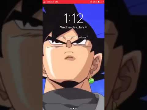 Dragon ball Super Goku Black iPhone Live wallpaper