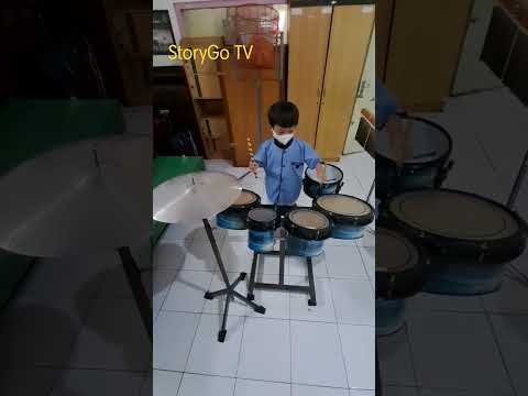 Drumband Cilik TK belajar Quarto Mas Mahes TK Islam Timuran