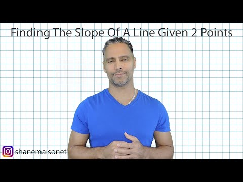 How To Find Slope From 2 Points