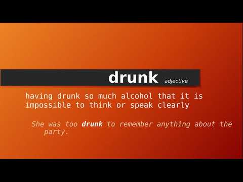 drunk , Meaning of drunk , Definition of drunk , Pronunciation of drunk