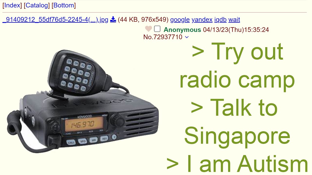 4Chan r/Greentext - Anon Talks To Singapore
