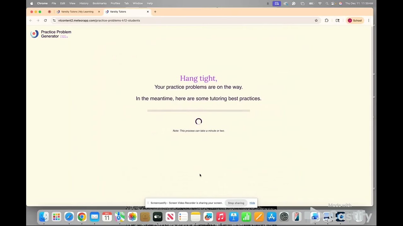 AI Generated Practice Problems
