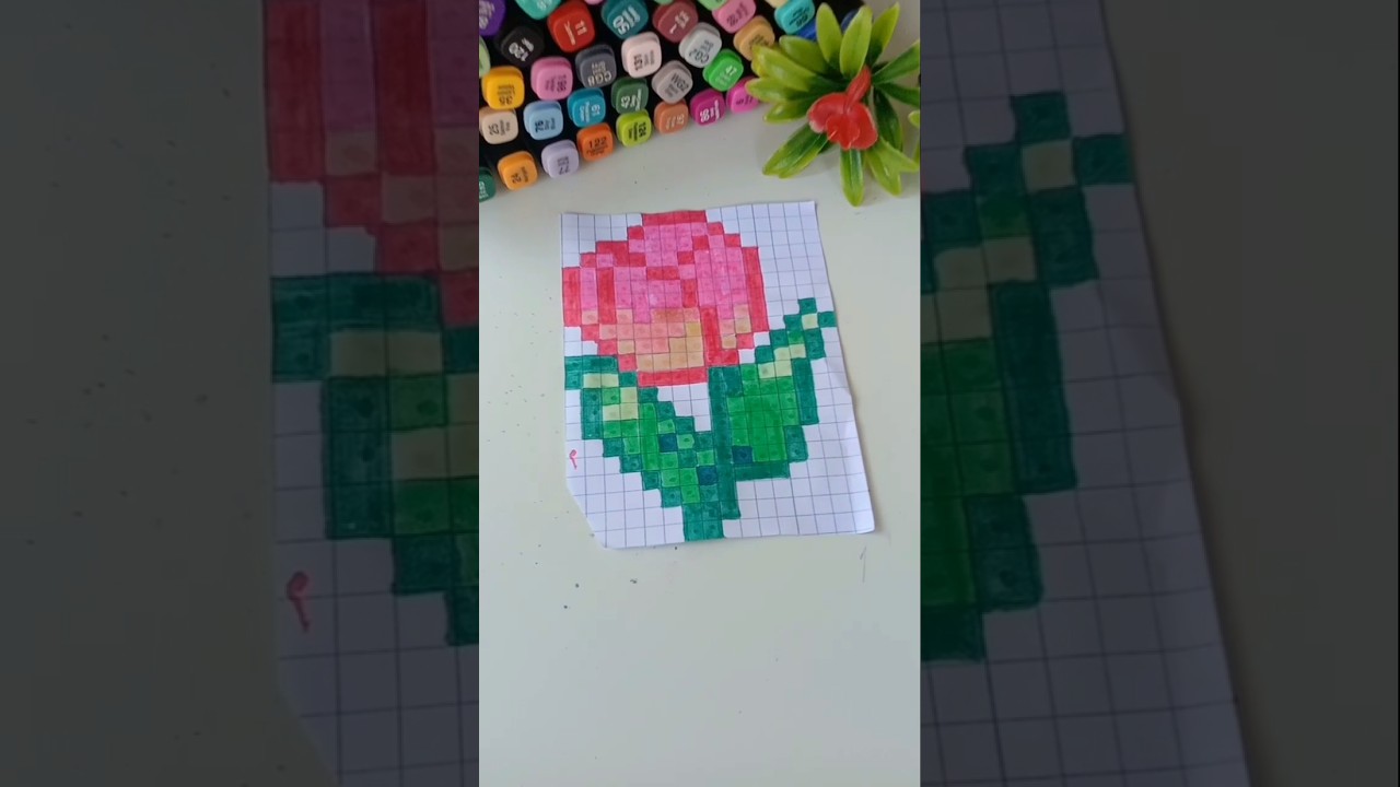 Tulip #flower #pixel art idea