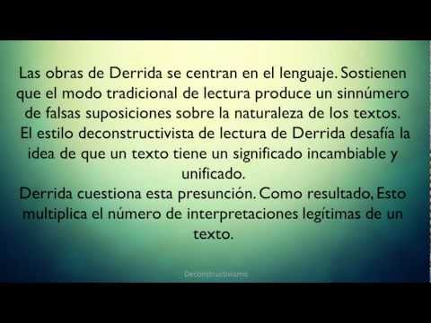 Origen del Deconstructivismo