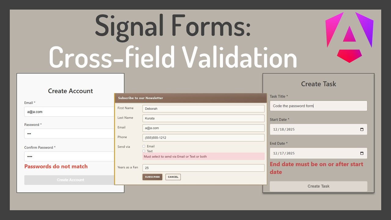 Angular Signal Forms: Cross-Field Validation