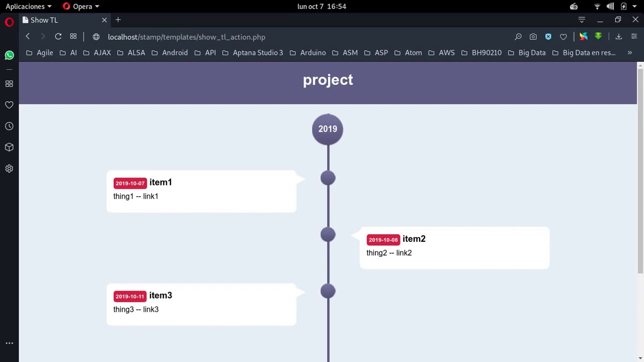 PHP immersion - Developing a timeline maker