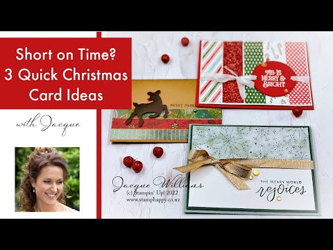 Short on Time? 3 Super Quick Christmas Card Ideas!