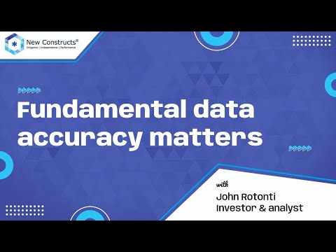 Fundamental Data - Accuracy Matters (NOPAT & Invested Capital) - John Rotonti - 15 September 2023
