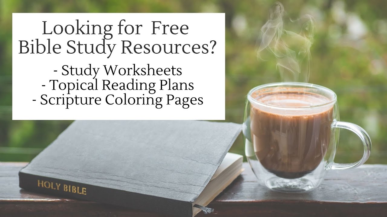 Free Printable Bible Study Resources