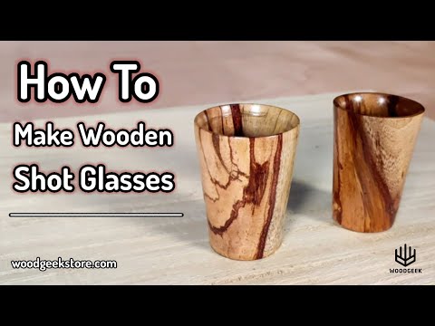 How To Make Custom Wooden Shot Glasses | Shot Glass Tumblers | Personalized Wooden Shot Glass Set