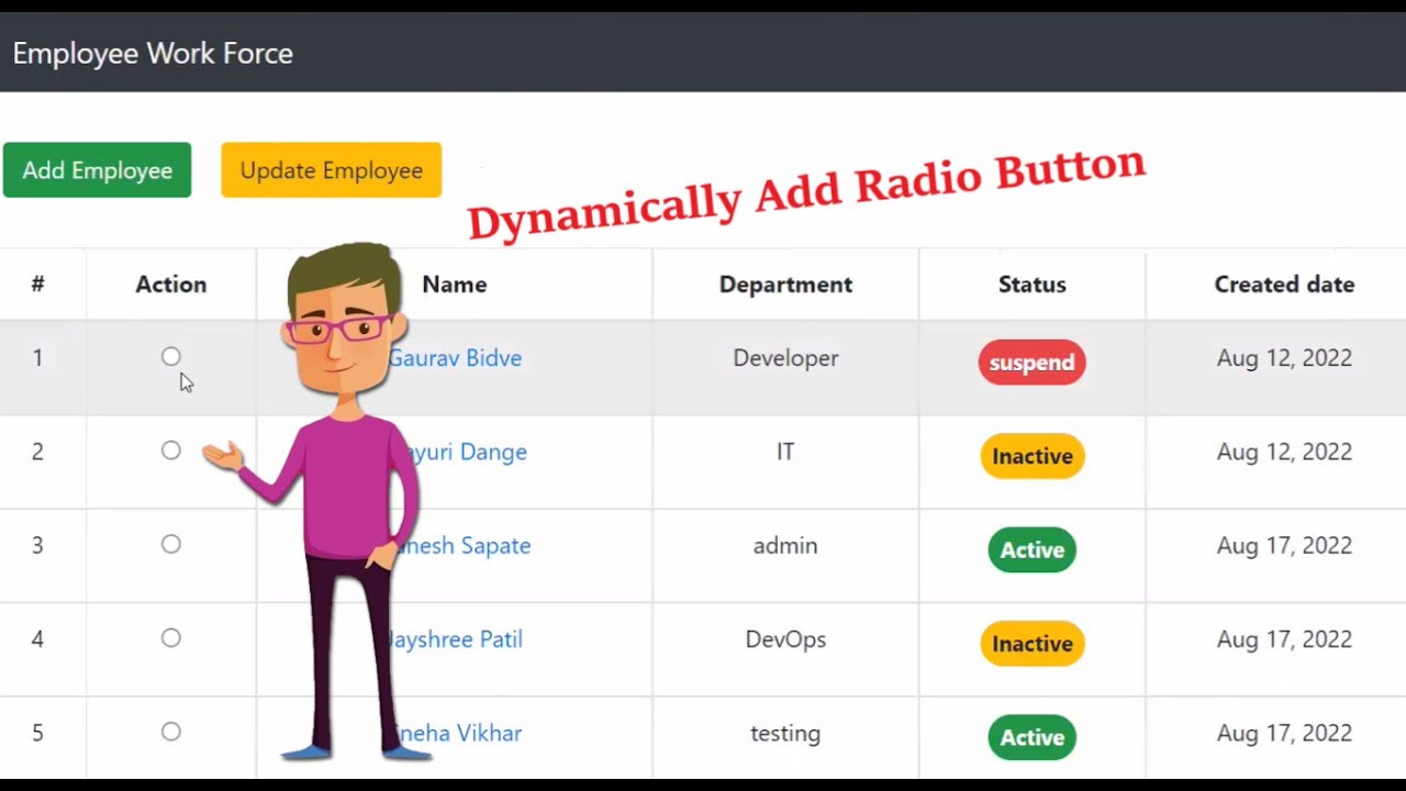 Add Radio Button Dynamically | Angular | Easy Steps to Follow in Frontend #react #angular #python