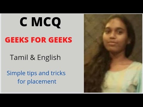 C Important MCQ geeksforgeeks#C#placements#programming#tamil #english#geeksforgeeks