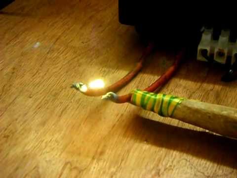 Oil Burner Ignition Transformer Arcs
